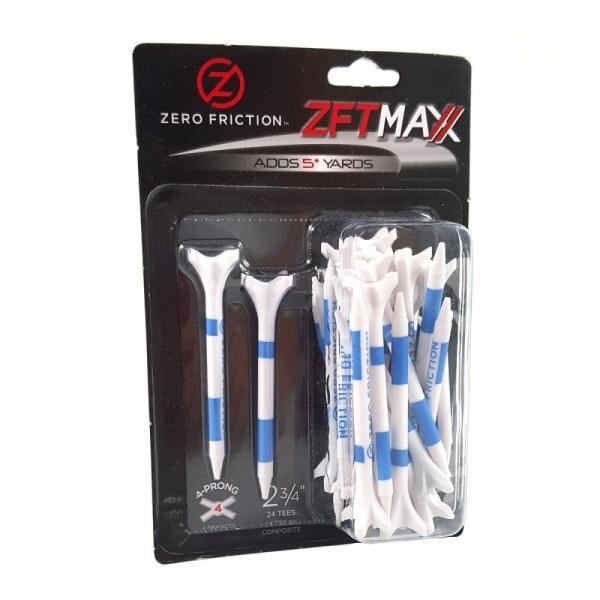 Zero Friction ZFT MAXX 4-prong týčka 70mm, 24ks, bílá | Golf pro všechny.cz