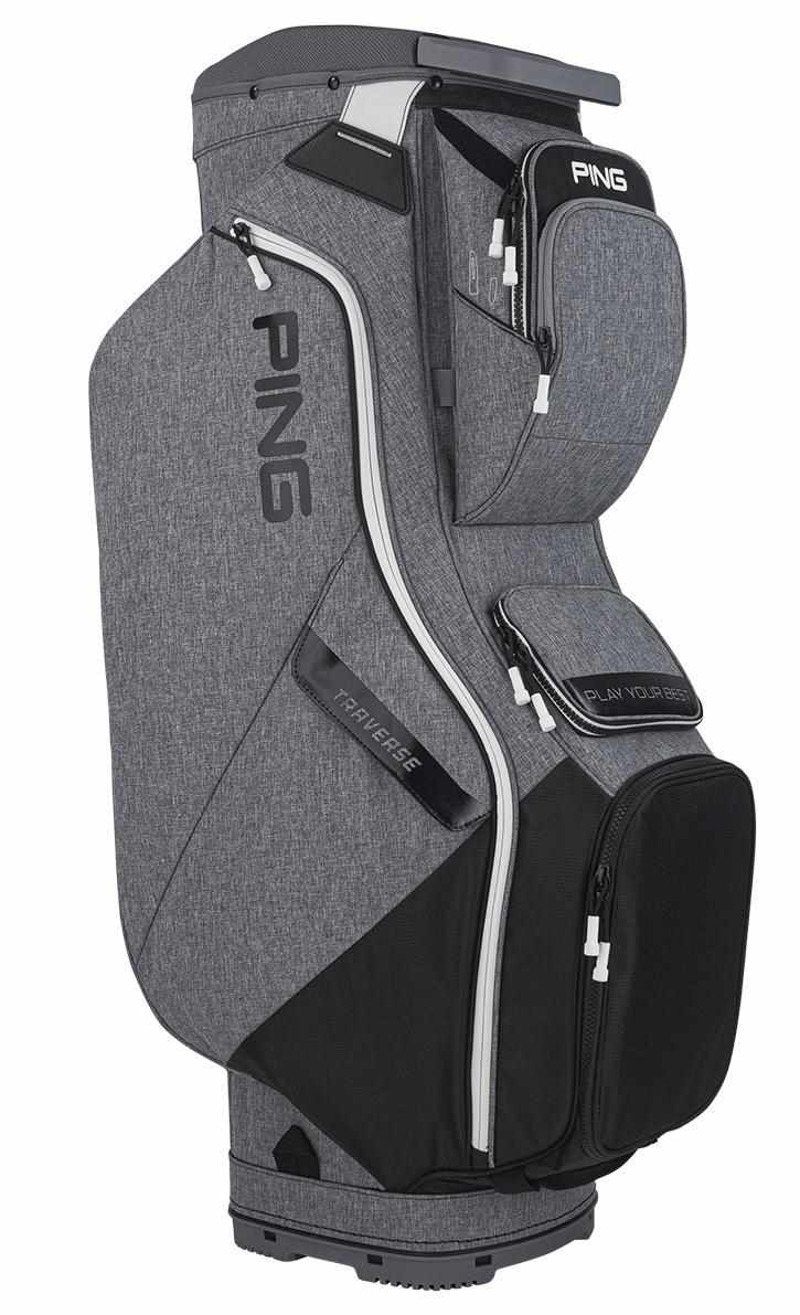 Ping Traverse cart bag, šedo/černo/bílý | Golf pro všechny.cz