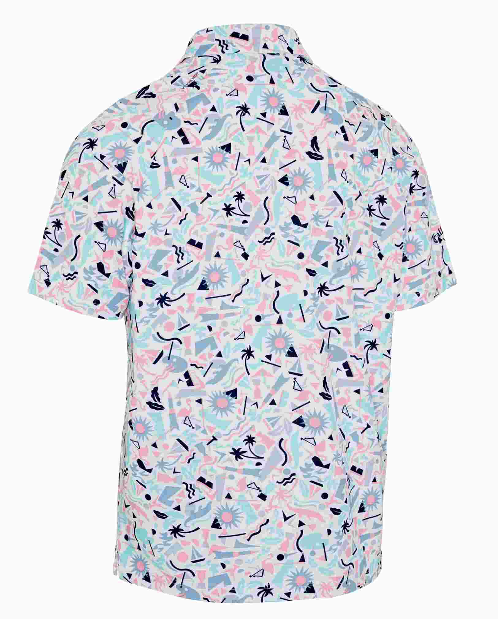 Callaway Florida Abstract Geo pánské polo, bílé | Golf pro všechny.cz