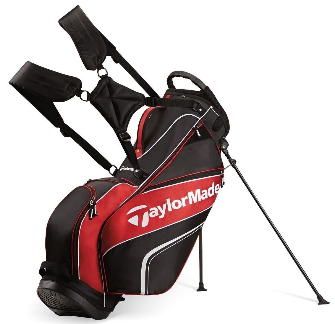 TaylorMade Pro Stand 4.0 bag, černo/bílo/červený | Golf pro všechny.cz
